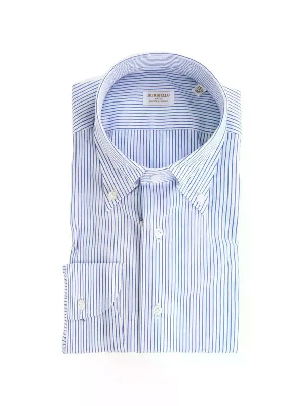BORRIELLO NAPOLI Stripe-pattern Button-down Shirt