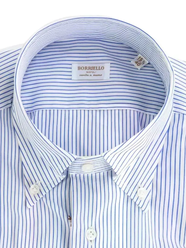BORRIELLO NAPOLI Stripe-pattern Button-down Shirt