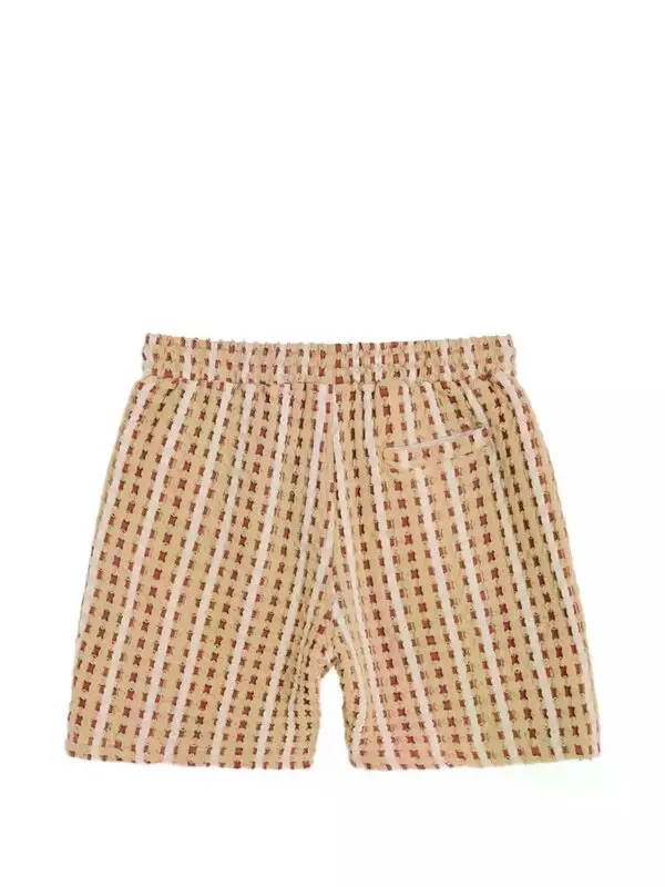 OAS Company Plaid Textured Shorts