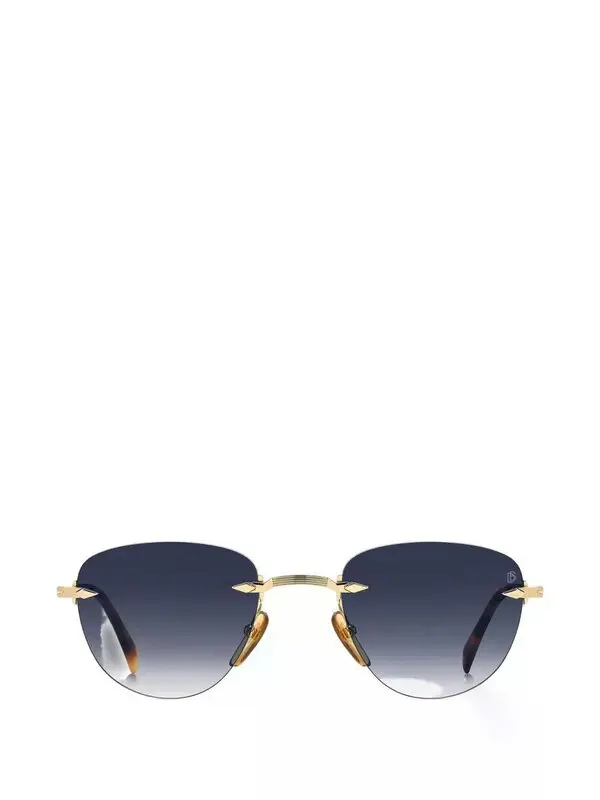 DB EYEWEAR BY DAVID BECKHAM Rimless Geometric Sunglasses