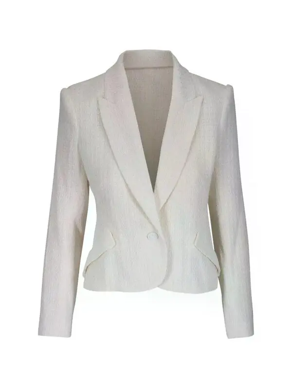 L'Agence Jennah Single-breasted Cotton Blazer