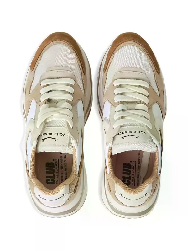 VOILE BLANCHE Suede Panelled Mesh Sneakers