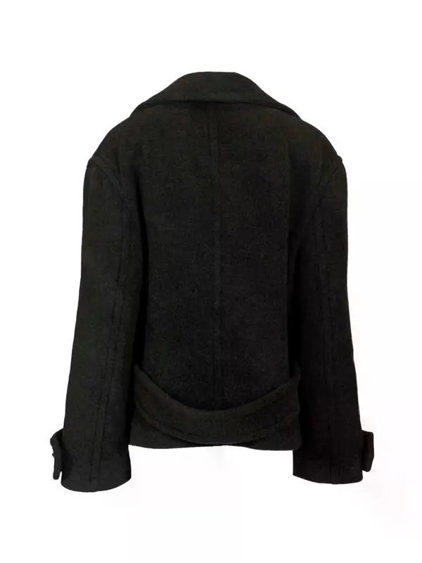DURAZZI MILANO Double-breasted Wool Peacoat - Grey