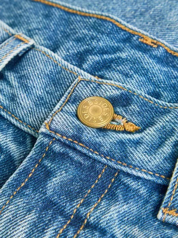 B Sides Charley Wide-leg Jeans In Faded Wash
