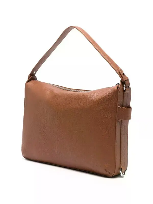 COCCINELLE Grainy Leather Shoulder Bag - Brown