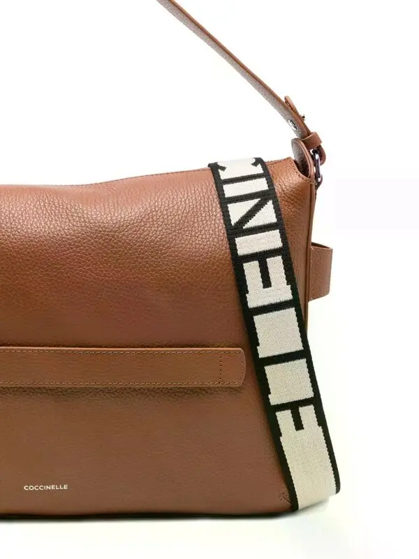 COCCINELLE Grainy Leather Shoulder Bag - Brown