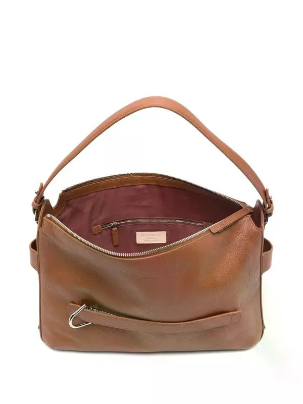 COCCINELLE Grainy Leather Shoulder Bag - Brown