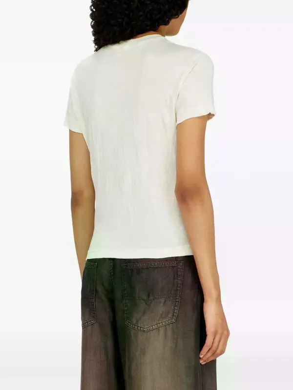 DIESEL® Graphic-print Cotton T-shirt - White