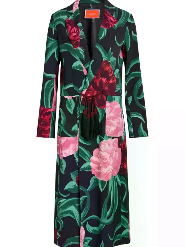 La DoubleJ Floral-print Duster Coat