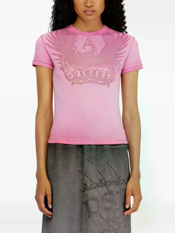 DIESEL® Cotton T-shirt - Pink