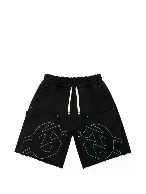 GODSPEED Carpenter Shorts With Distressed Finish