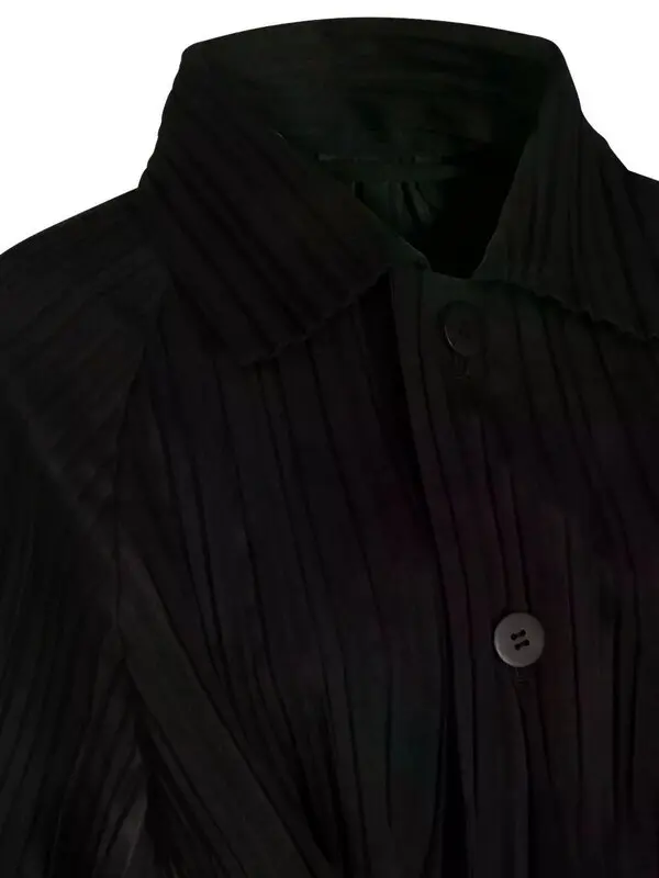 Issey Miyake Pleated Belted Coat