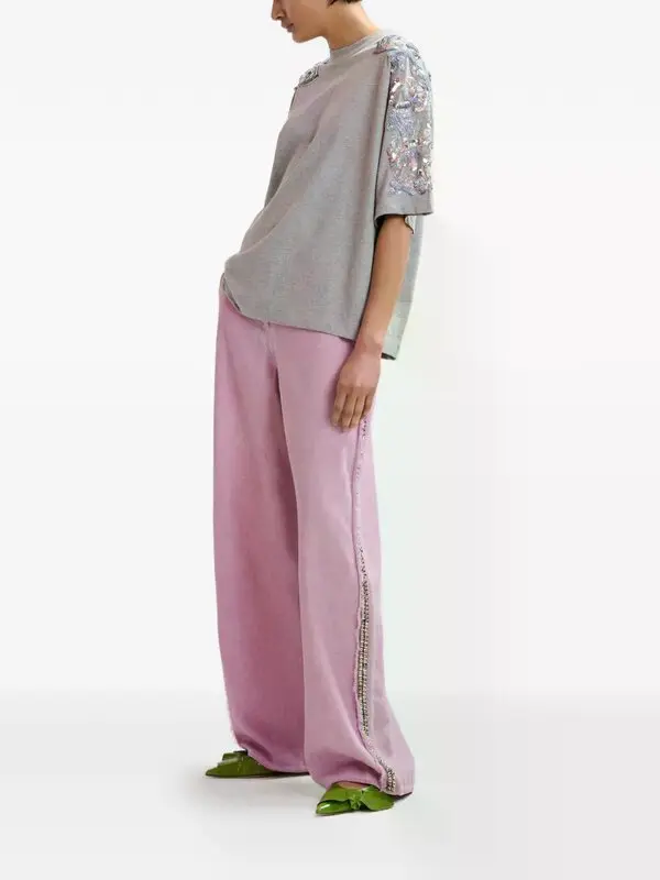 Essentiel Antwerp Sequin And Bead Embellished T-shirt