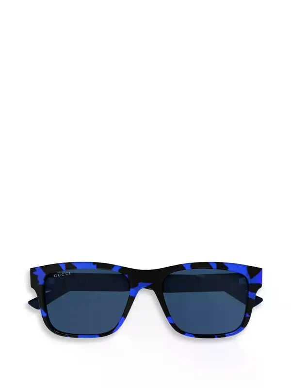 Gucci Rectangle-frame Sunglasses - Blue