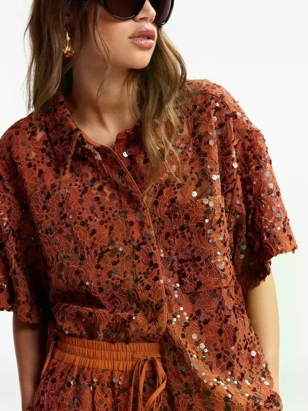 Essentiel Antwerp Sequin-embellished Shirt