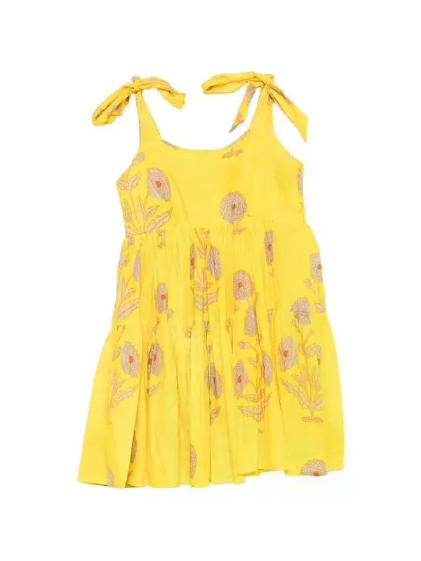 ELLEBLEU Eloise Floral Mini Dress - Yellow