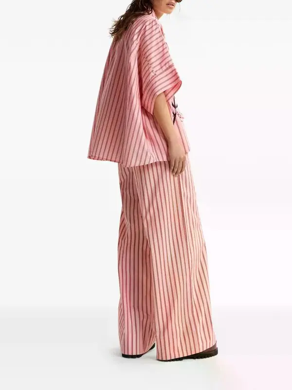 Essentiel Antwerp Striped Wide-leg Trousers