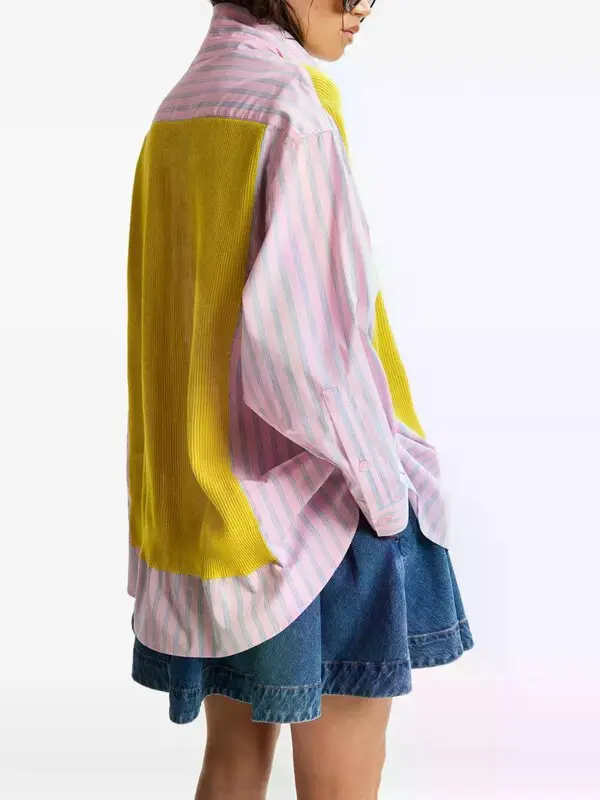 Essentiel Antwerp Striped Layered-effect Shirt