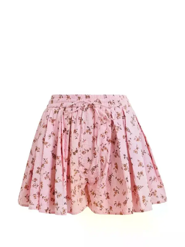 Essentiel Antwerp Floral-print Flared Mini Shorts