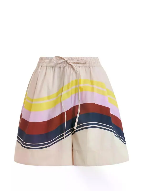 Essentiel Antwerp Stripe-print Mini Shorts