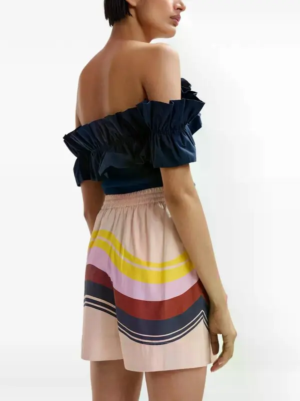 Essentiel Antwerp Stripe-print Mini Shorts