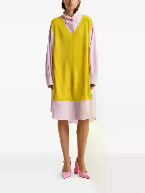Essentiel Antwerp Striped Midi Shirt Dress