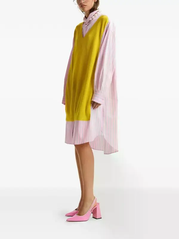 Essentiel Antwerp Striped Midi Shirt Dress