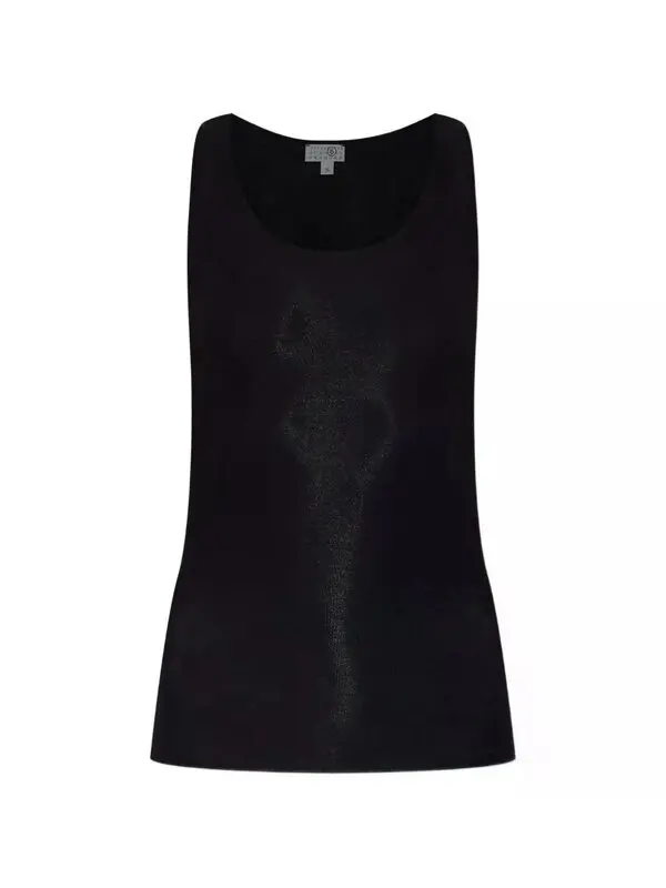 MAISON MARGIELA Scoop-neck Tank Top - Black