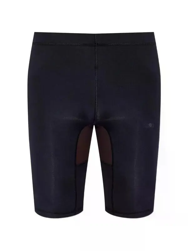 MAISON MARGIELA Logo-print Swim Shorts - Black