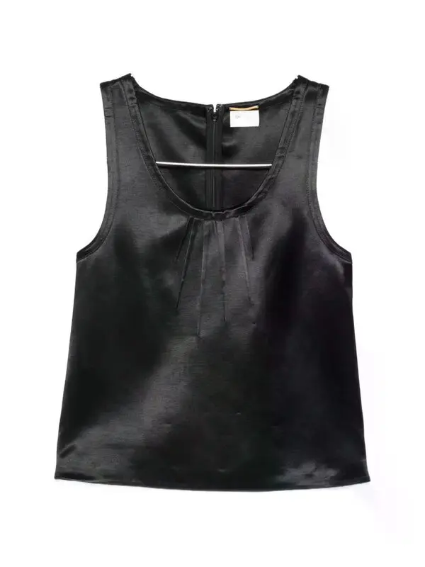 Saint Laurent Cassandre Pleated Top