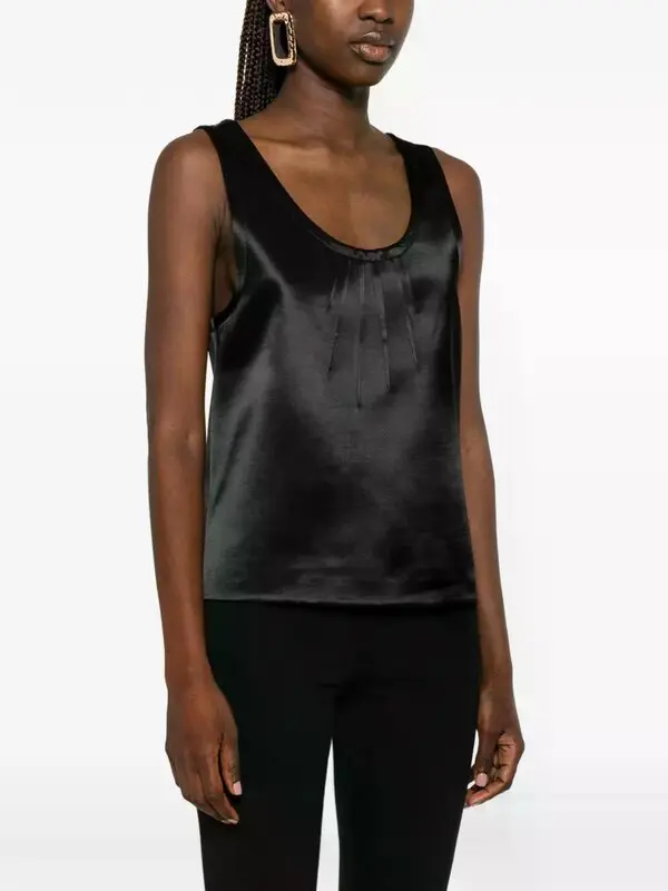 Saint Laurent Cassandre Pleated Top