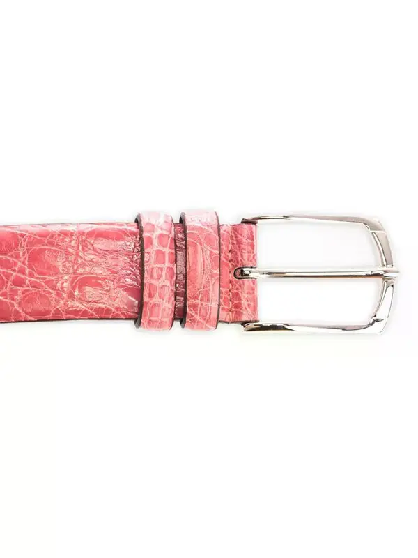 ANDREA D'AMICO Crocodile-effect Belt