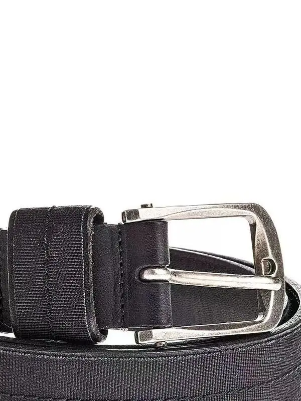 LANVIN Grosgrain-trim Leather Belt