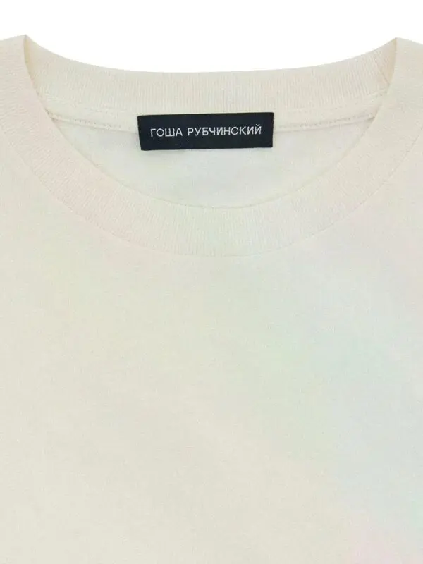Gosha Rubchinskiy Logo-print Oversized T-shirt - Neutrals