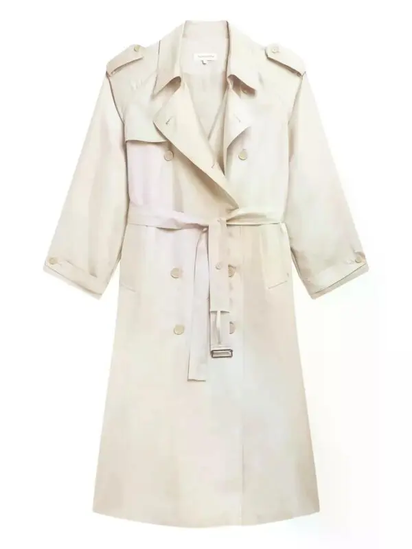 THE FRANKIE SHOP Double-breasted Belted Trench Coat