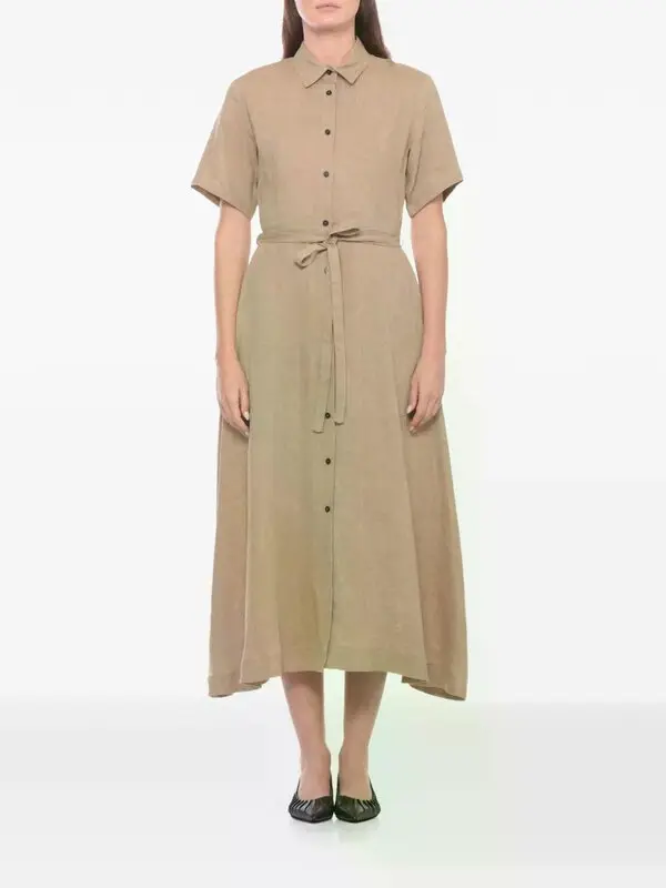 Antonelli Firenze Belted Button-down Midi Dress