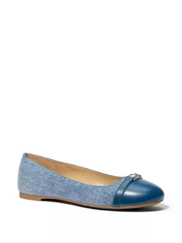 Michael Kors Mandy Denim Ballet Flats