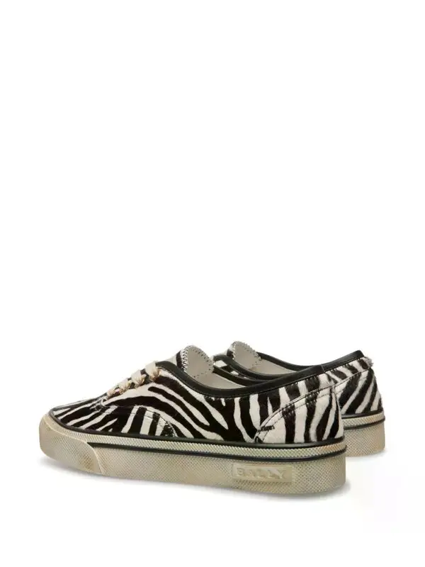 Bally Lyder Zebra-print Sneakers