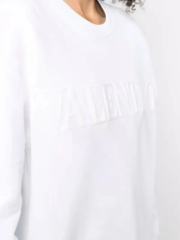 Valentino Garavani Embroidered Logo Cotton Sweatshirt