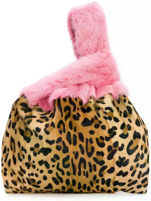 Simonette Ravizza Furrissima Leopard Print Tote