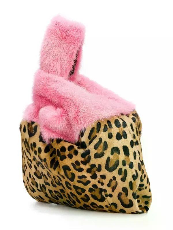 Simonette Ravizza Furrissima Leopard Print Tote