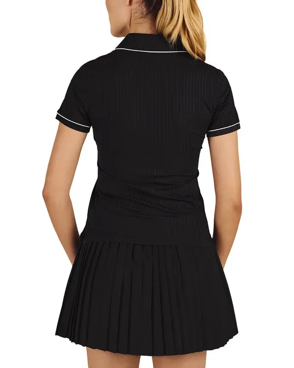 MALBON Anna Polo With Contrast Piping