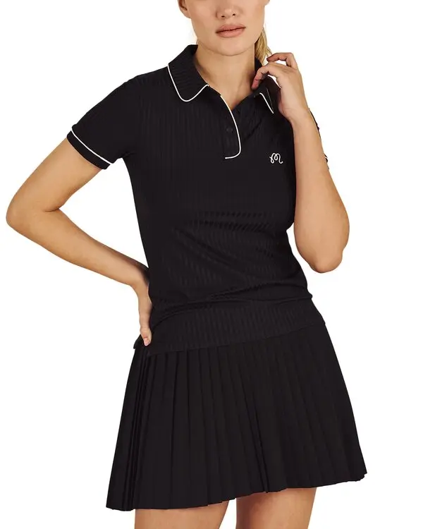 MALBON Anna Polo With Contrast Piping