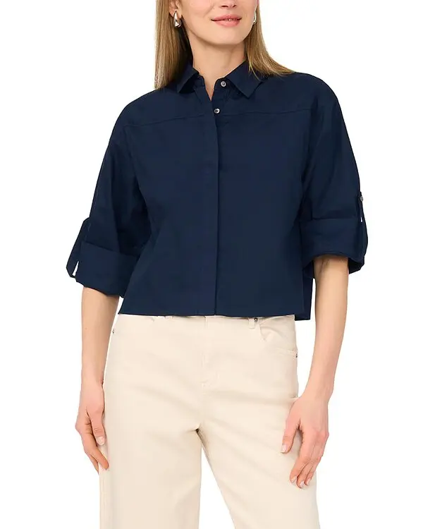 1.State Boxy Button Down Shirt
