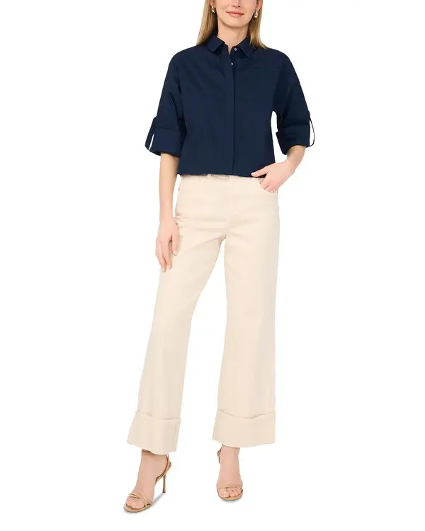 1.State Boxy Button Down Shirt
