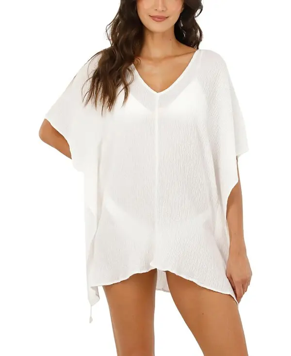 MALAI Textured Amara Kaftan - Textured White Amara