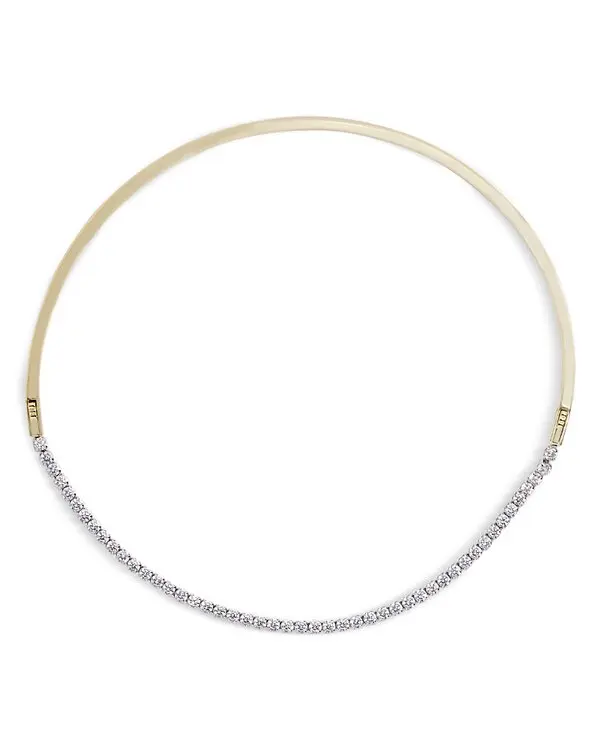 Shashi Nikita Half Tennis Necklace - Two-tone