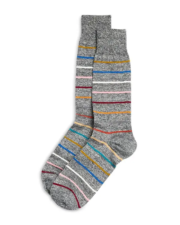 Paul Smith Stripe Crew Socks - Black
