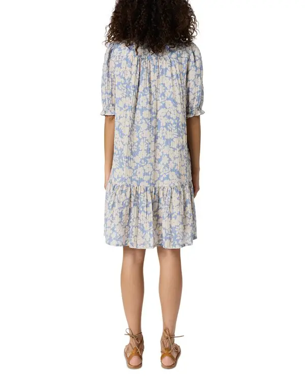 Gerard Darel Romie Ruffled Floral Dress - Bluesky