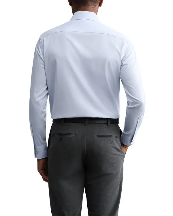 Ted Baker London Nantucket Spread Collar Slim Fit Premium Stretch Dress Shirt - Light Teal